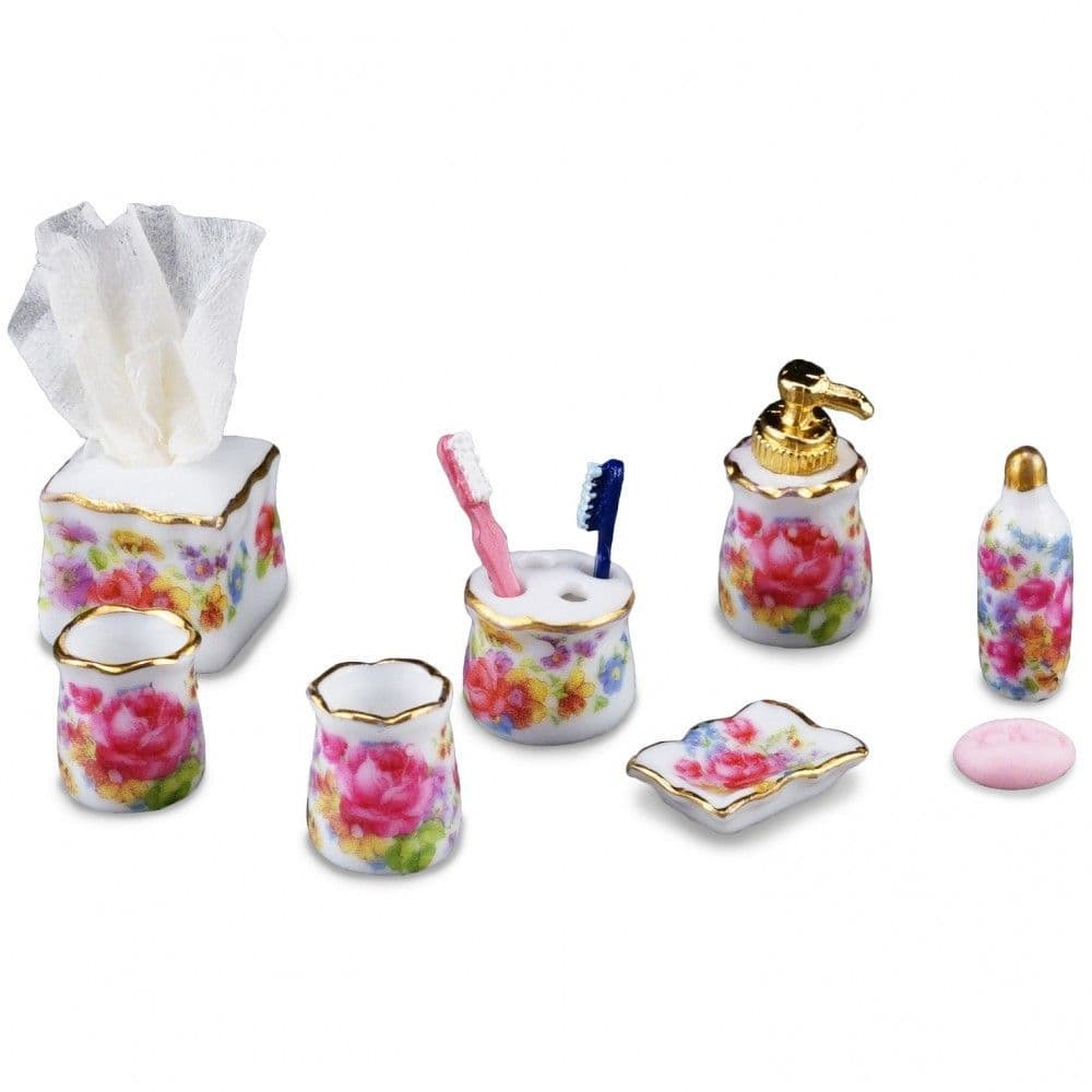 Reutter Dolls House Bath Accessories Dresden Rose