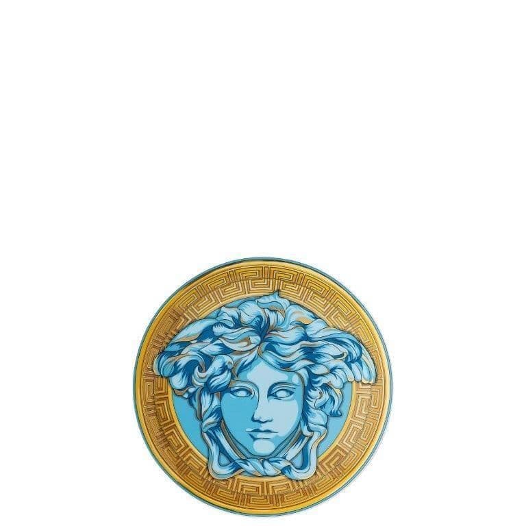 Versace Medusa Amplified Blue Coin Side Plate 17 cm