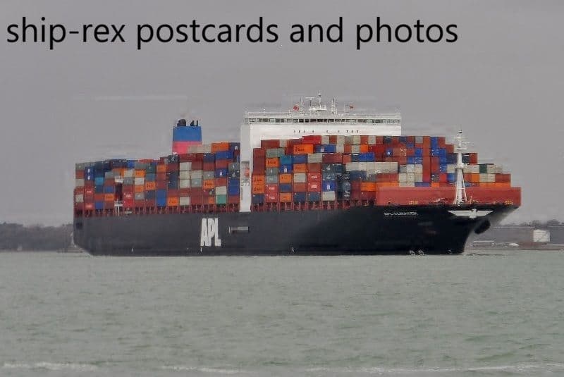 APL TEMASEK container ship