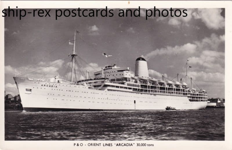 ARCADIA 1954 P&O Orient Lines b