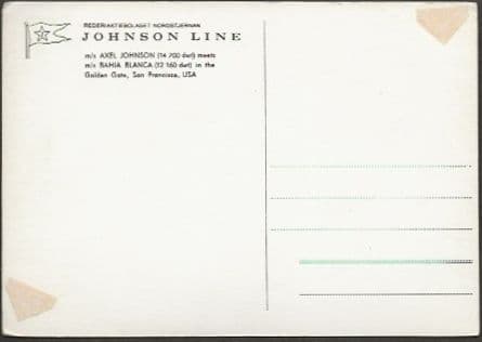 AXEL JOHNSON & BAHIA BLANCA Johnson Line