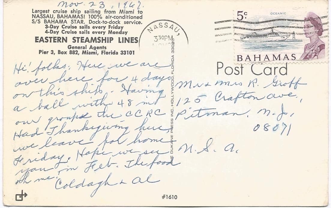 BAHAMA STAR Eastern Steamship Lines a1