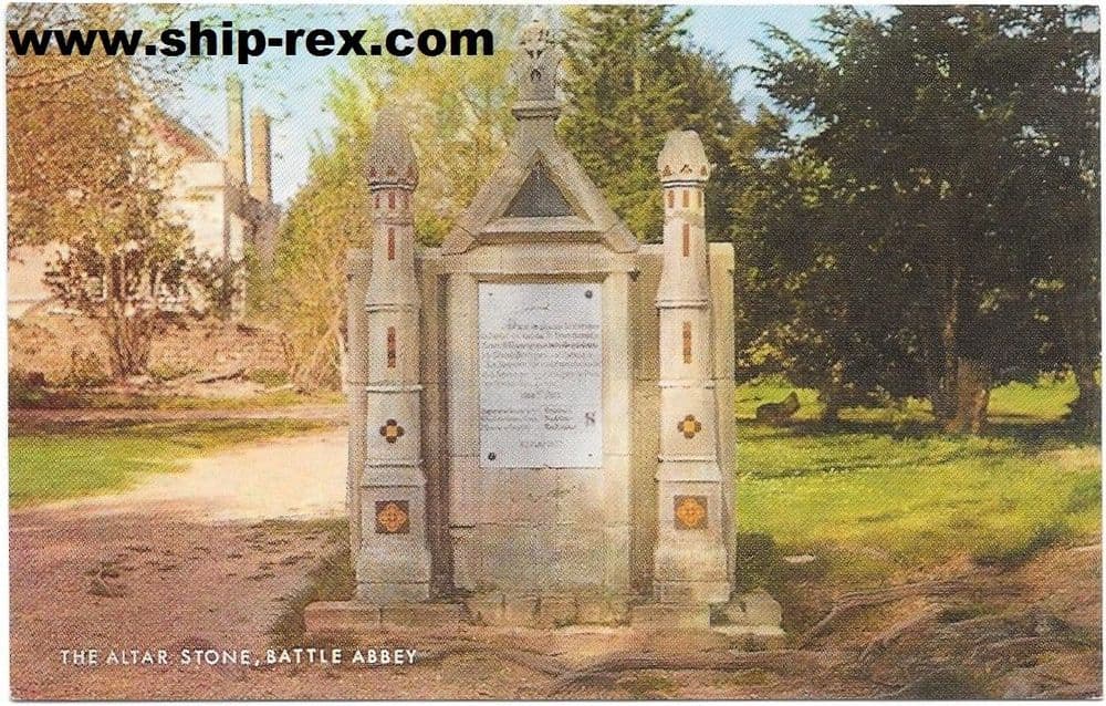 Battle Abbey The Altar Stone - postcard