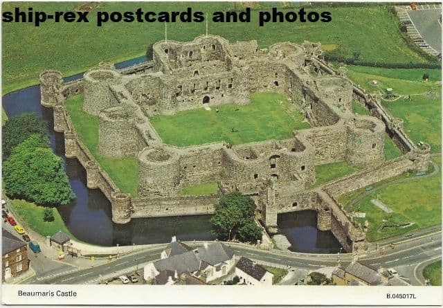 Beaumaris Castle Anglesey postcard