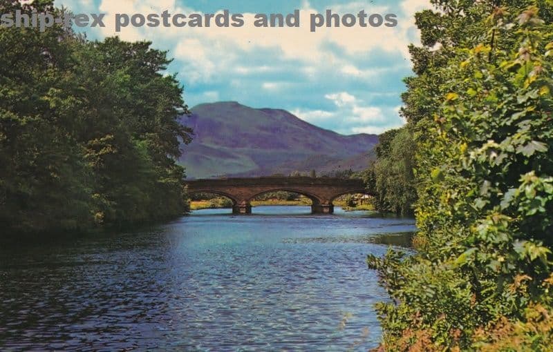 Callander Bridge & Ben Ledi postcard