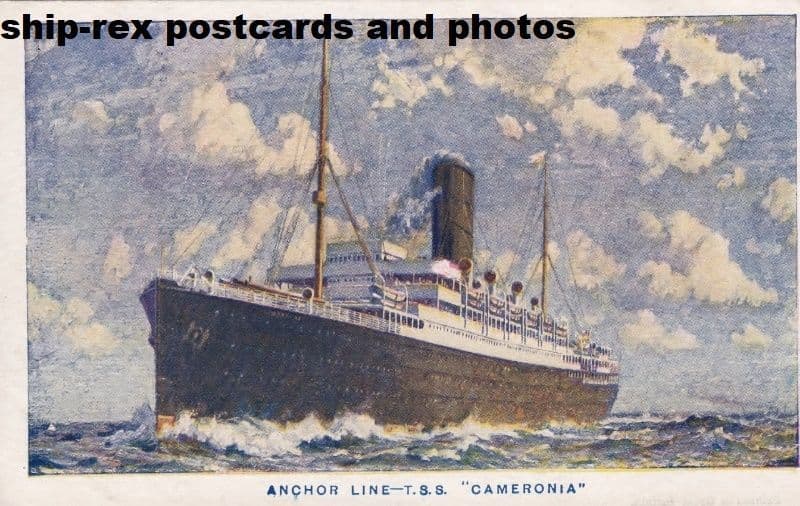 CAMERONIA 1921 Anchor Line a3