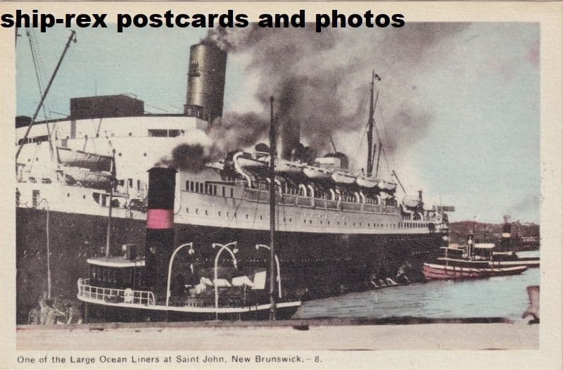 Canadian Pacific liner at Saint John