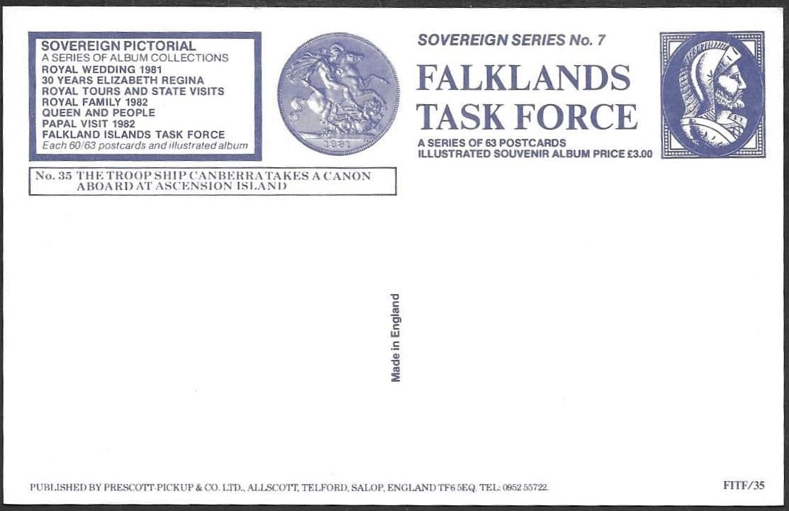 CANBERRA 1961c Falklands Task Force a