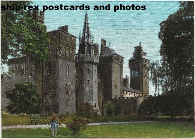 Cardiff Castle holographic postcard