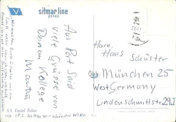 CASTEL FELICE Sitmar Line b1