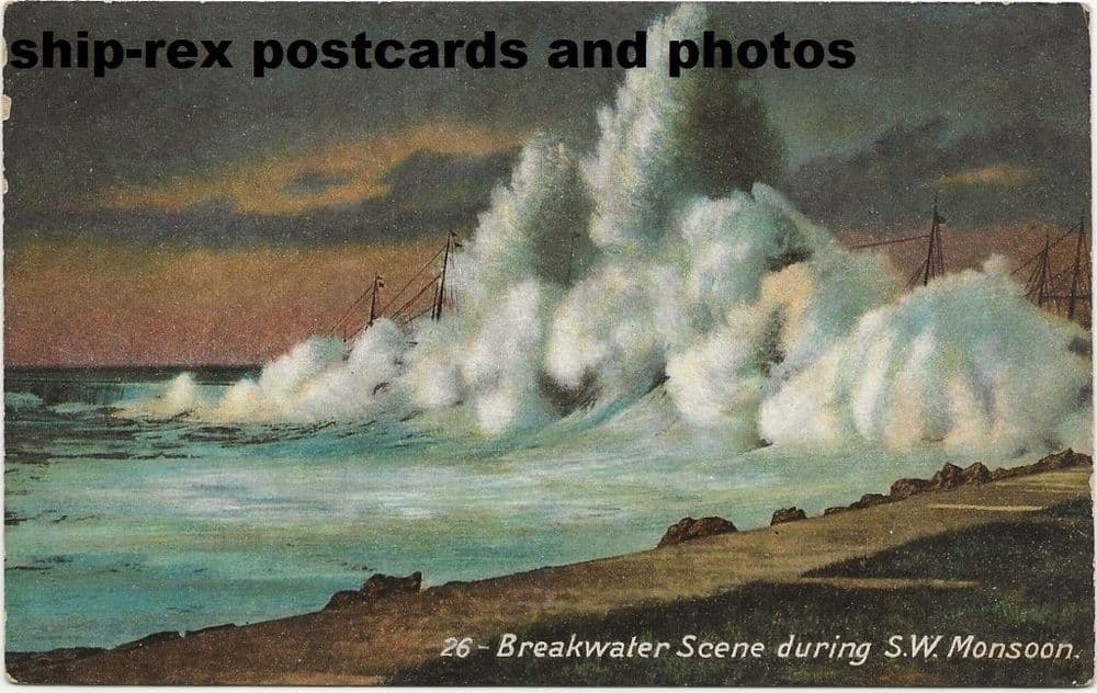 Ceylon monsoon postcard