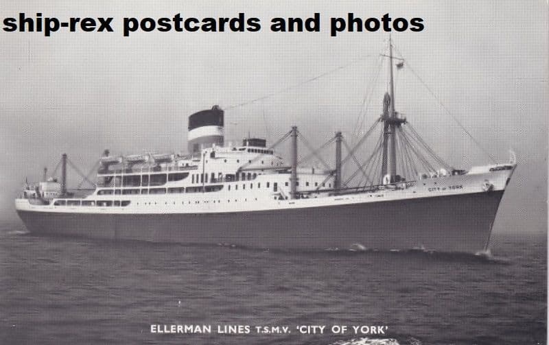 CITY OF YORK Ellerman Lines b