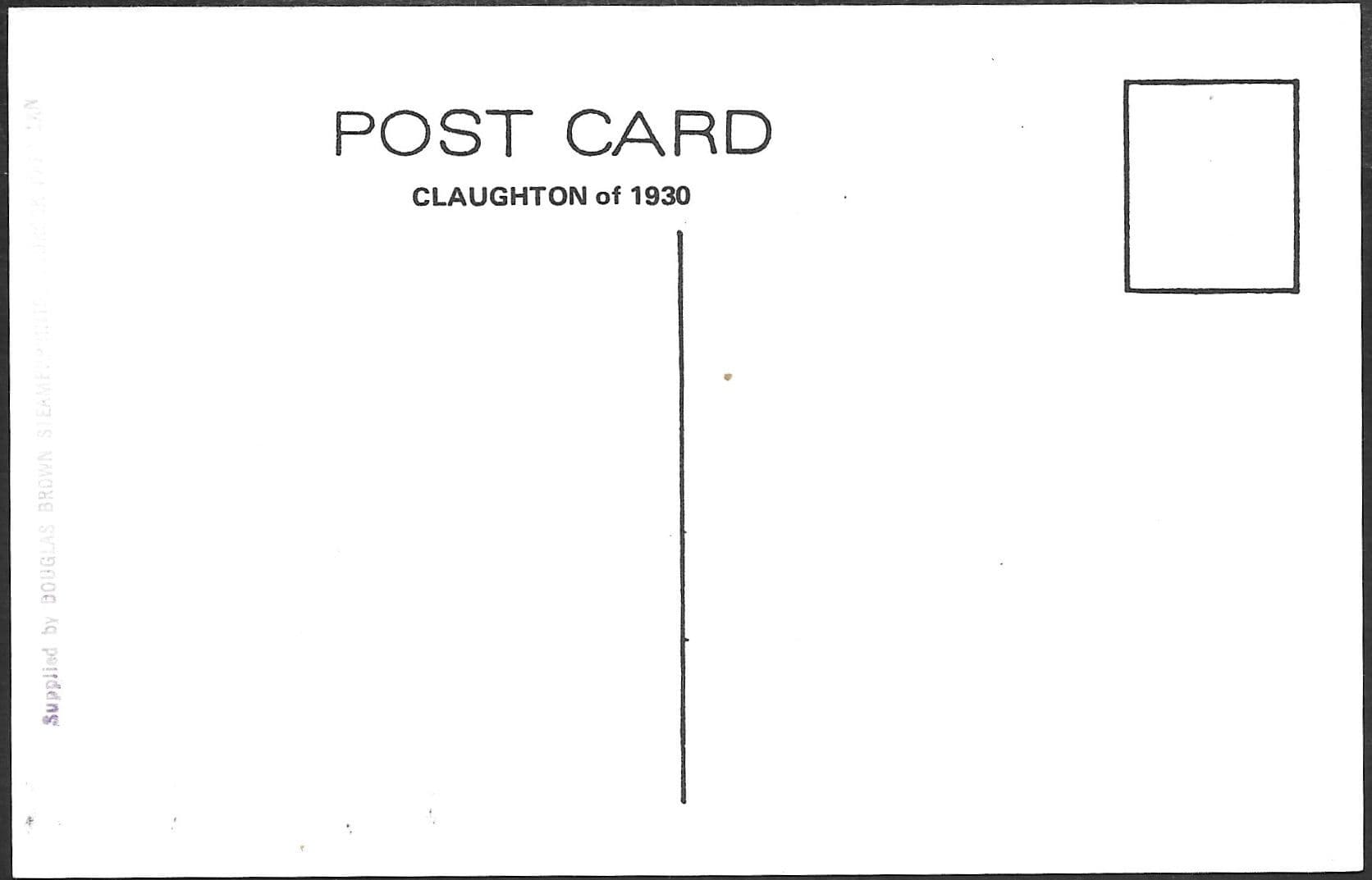 CLAUGHTON 1930 Mersey Ferry a