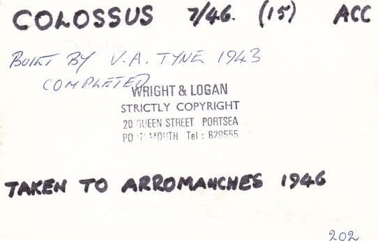COLOSSUS 1944 Royal Navy