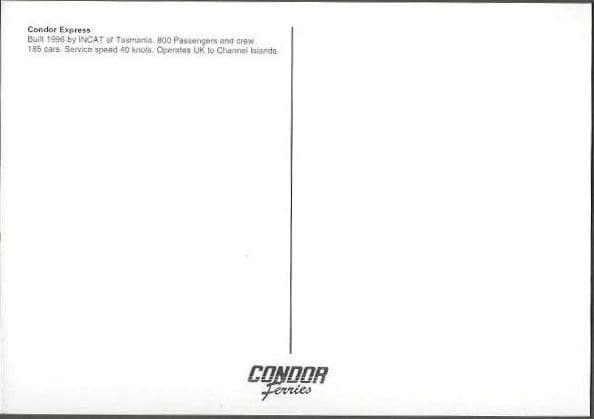 CONDOR EXPRESS Condor Ferries a2