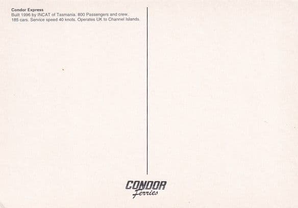CONDOR EXPRESS Condor Ferries c