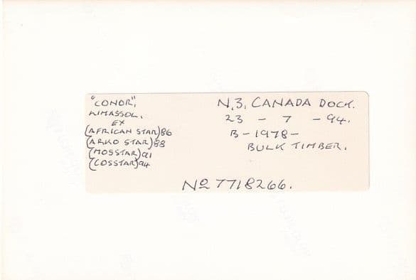 CONOR cargo vessel b