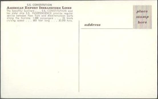 CONSTITUTION 1951b American Export Lines a3