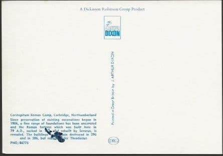 Corstopitum Roman Camp Northumberland postcard