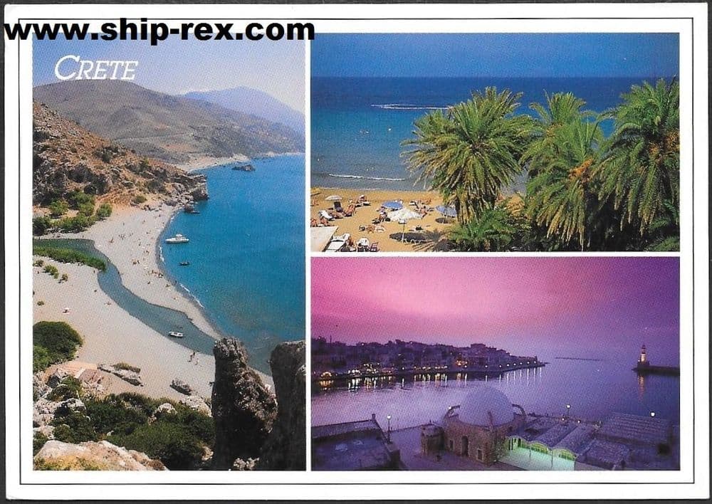 Crete multi-view postcard