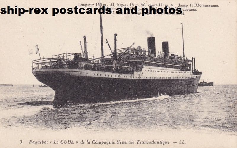 CUBA 1923 CGT/French Line a