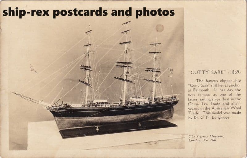 CUTTY SARK tea clipper model