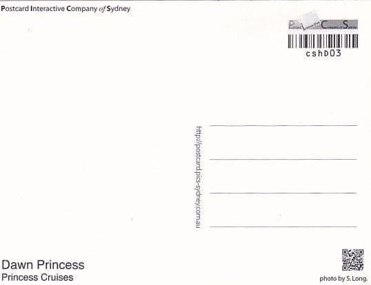 DAWN PRINCESS 1997 Princess Cruises b