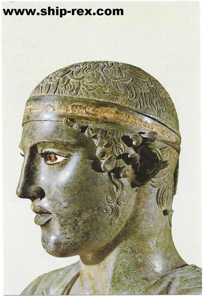 Delphi Museum Of Delphi The Charioteer - postcard b