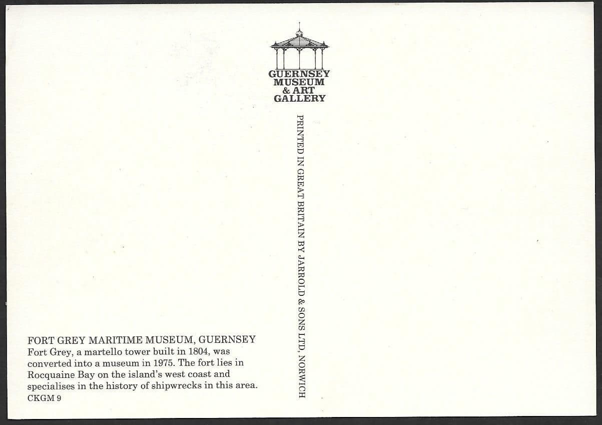Fort Grey Maritime Museum Guernsey - postcard