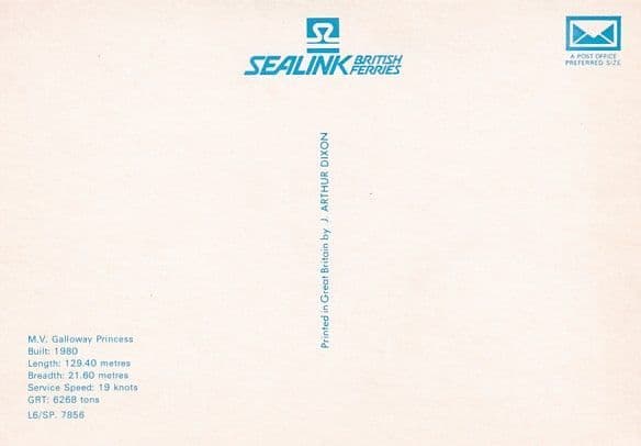GALLOWAY PRINCESS 1980b Sealink b2