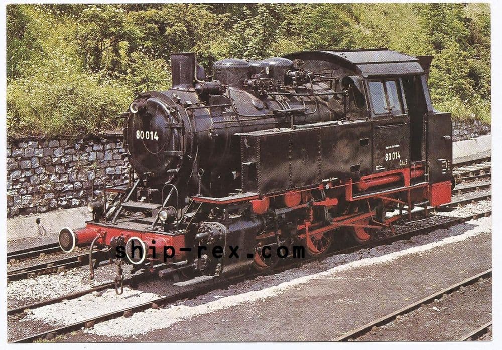 German Class 80 Tank Engine - postcard