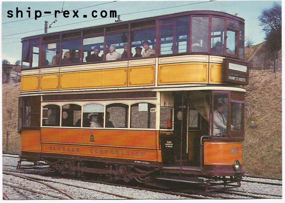 Glasgow Corpoartion Tram - postcard