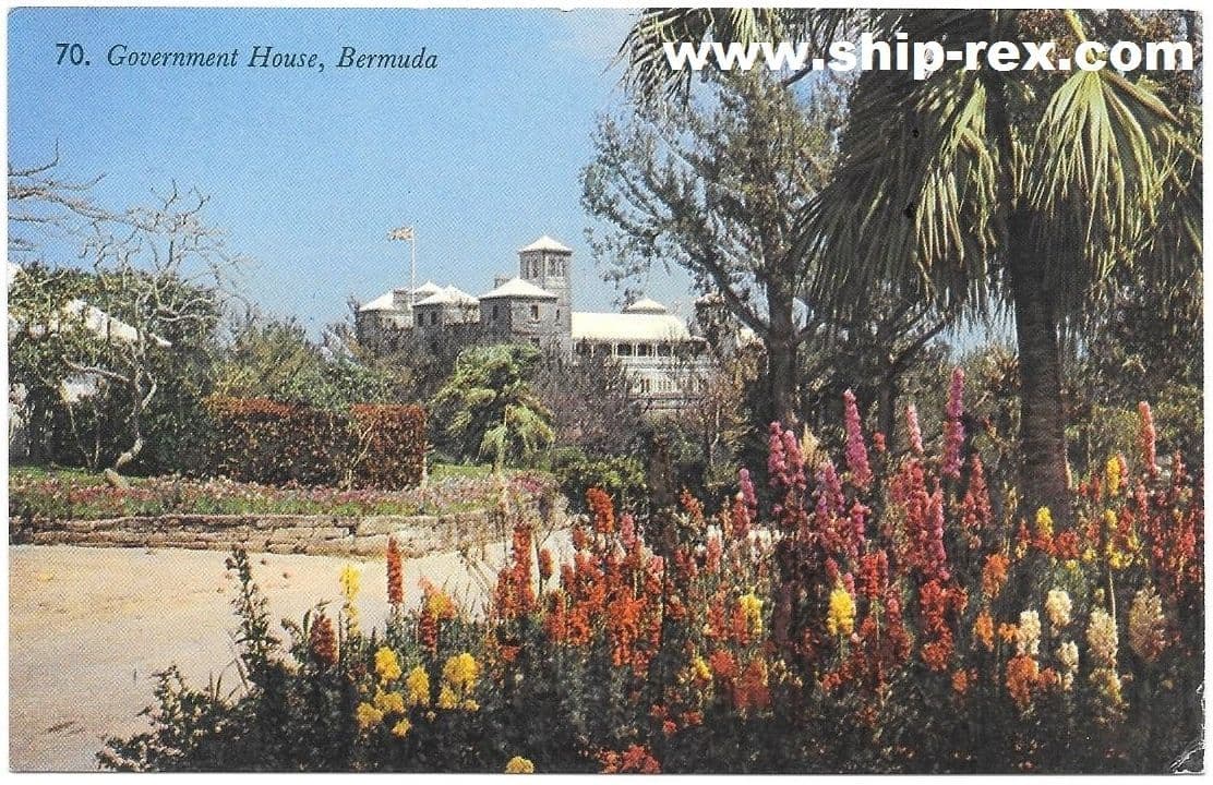 Government House Bermuda - postcard