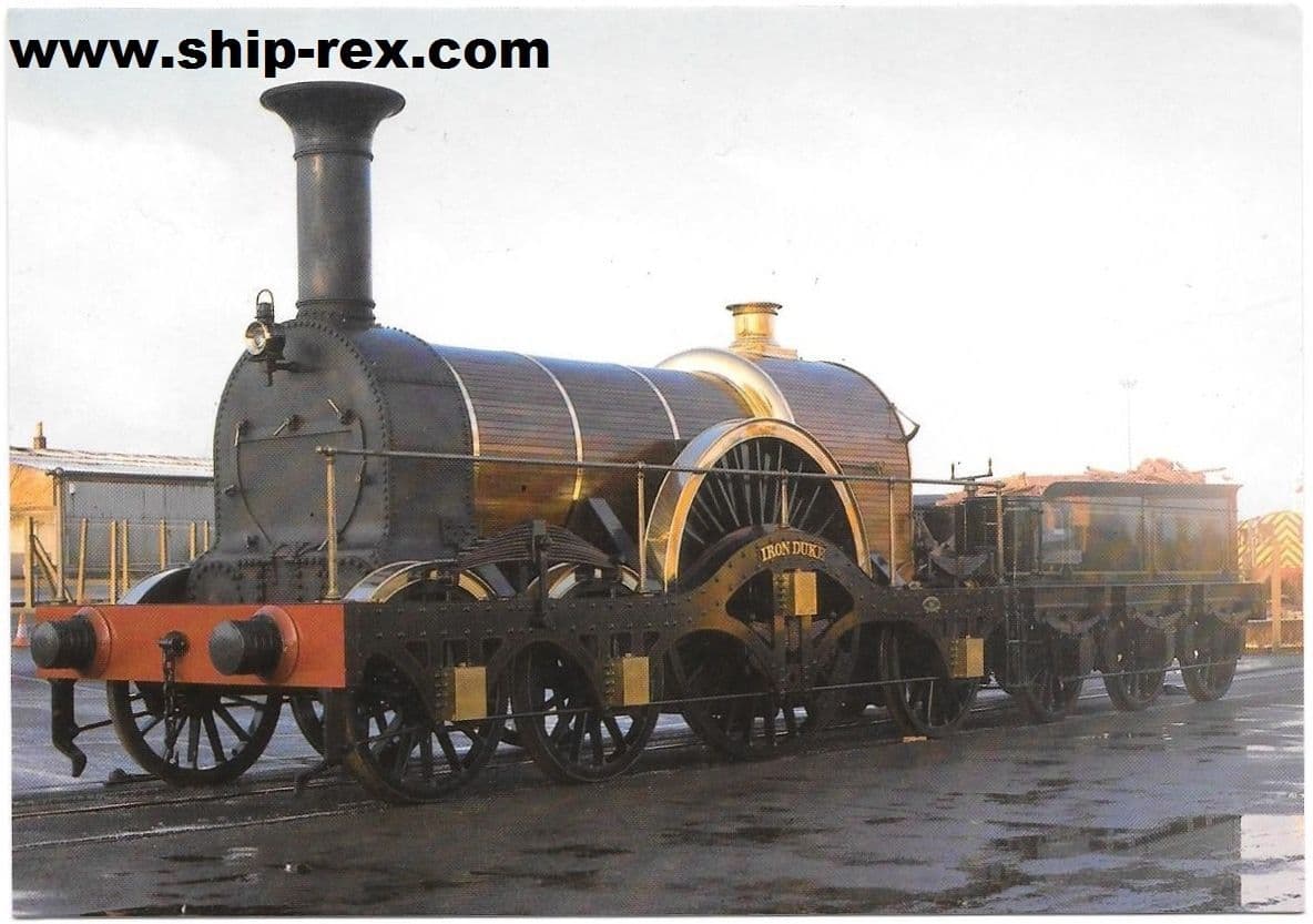 GWR Iron Duke working replica - postcard