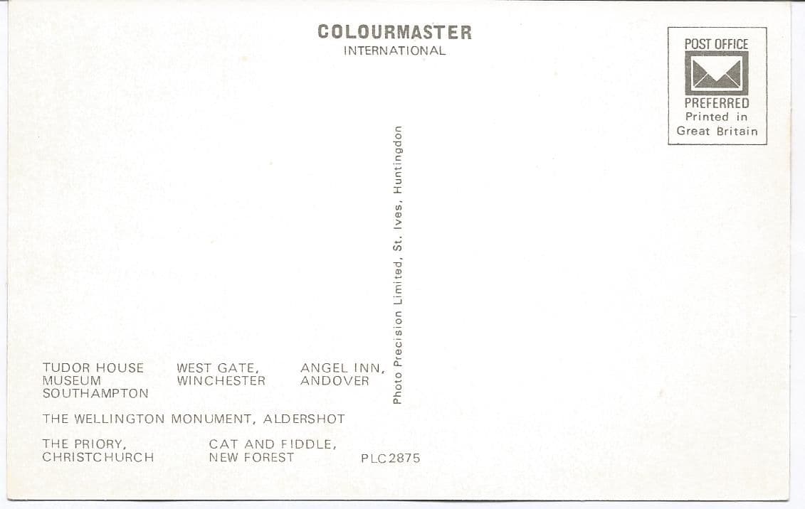 Historic Hampshire multi-view postcard a