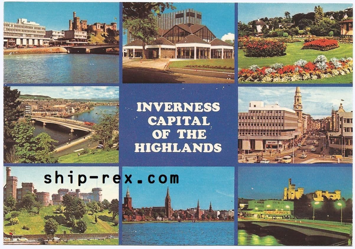 Inverness multi-view postcard a