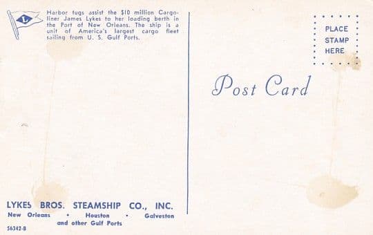 JAMES LYKES Lykes Lines a3