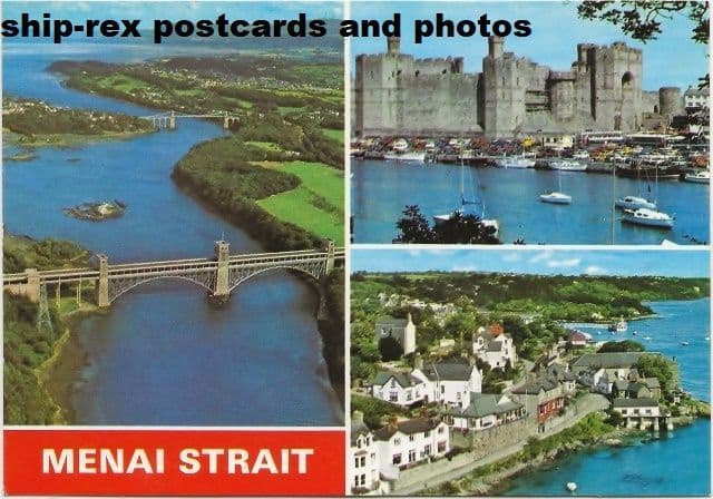 Menai Strait multi-view postcard