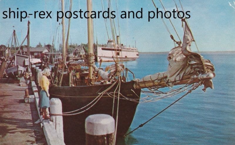 NANTUCKET 1928 Woods Hole Steamship Authority b