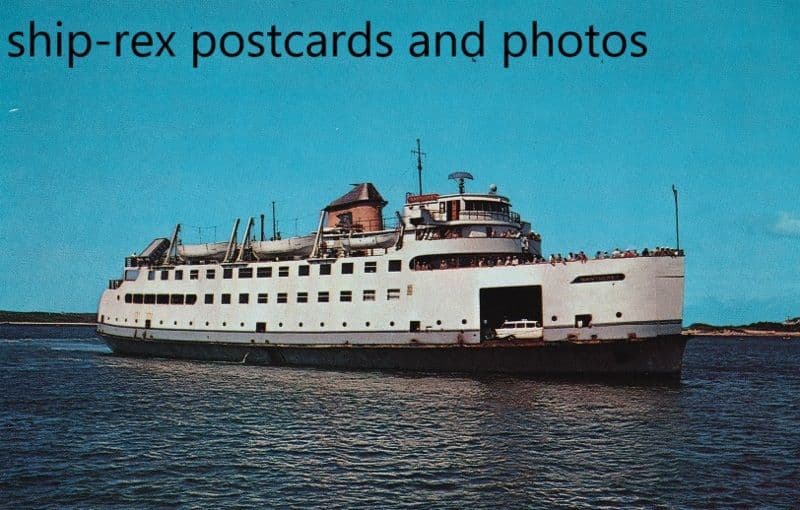 NANTUCKET 1957 Woods Hole Steamship Authority b1