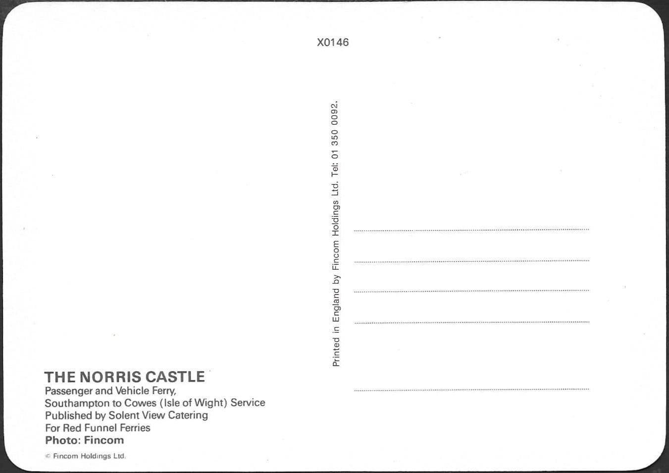 NORRIS CASTLE 1968b Red Funnel