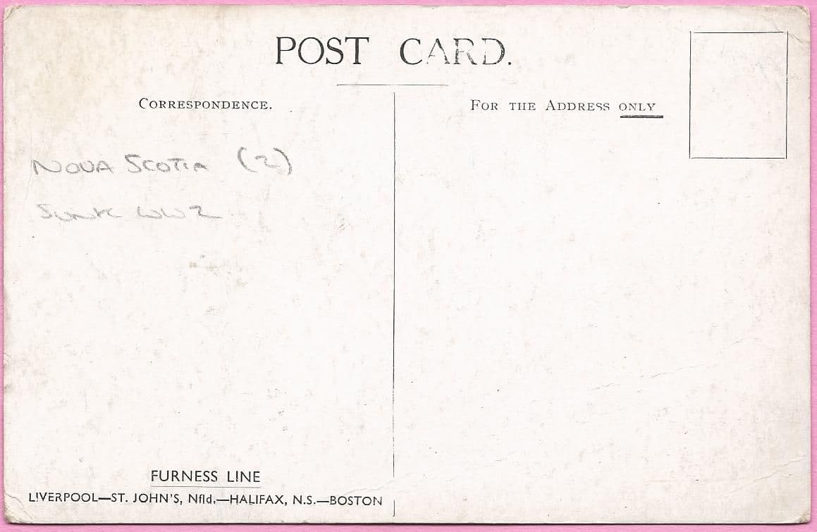 NOVA SCOTIA 1926 Johnston-Warren Line b