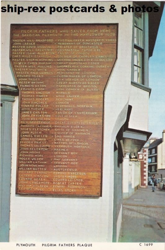 Plymouth Devon Pilgrim Fathers Plaque
