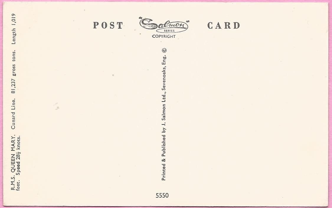 QUEEN MARY 1936c Cunard Line c1