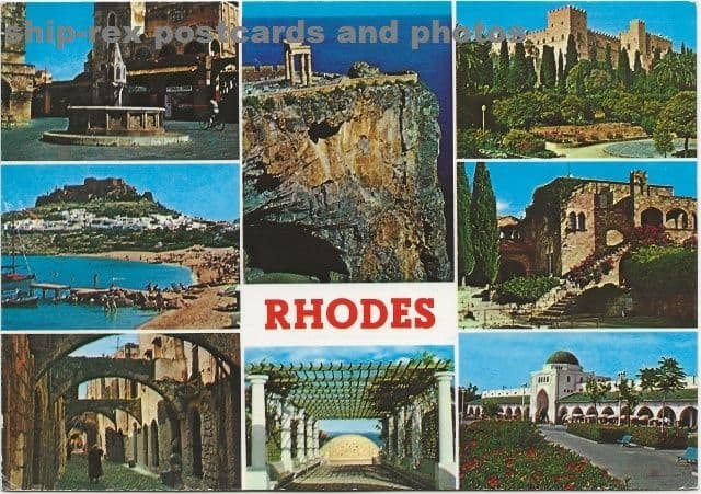 Rhodes multi-view postcard c