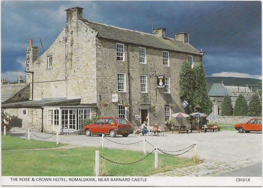 Romaldkirk The Rose & Crown postcard