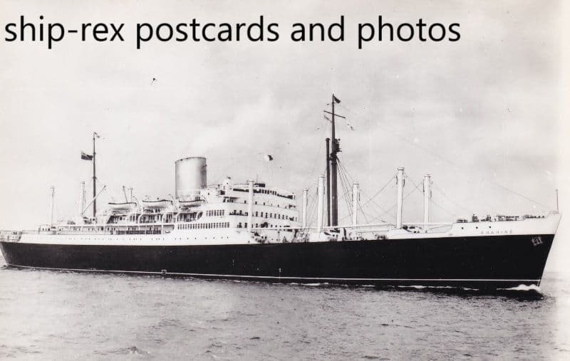 RUAHINE 1951 New Zealand Shipping Co b