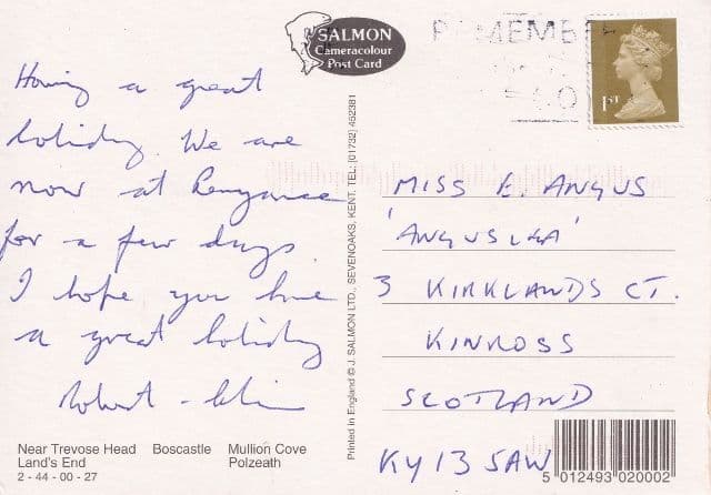 Rugged Cornwall multi-view postcard a