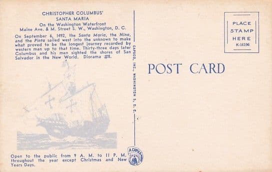 SANTA MARIA 1460 NINA PINTA