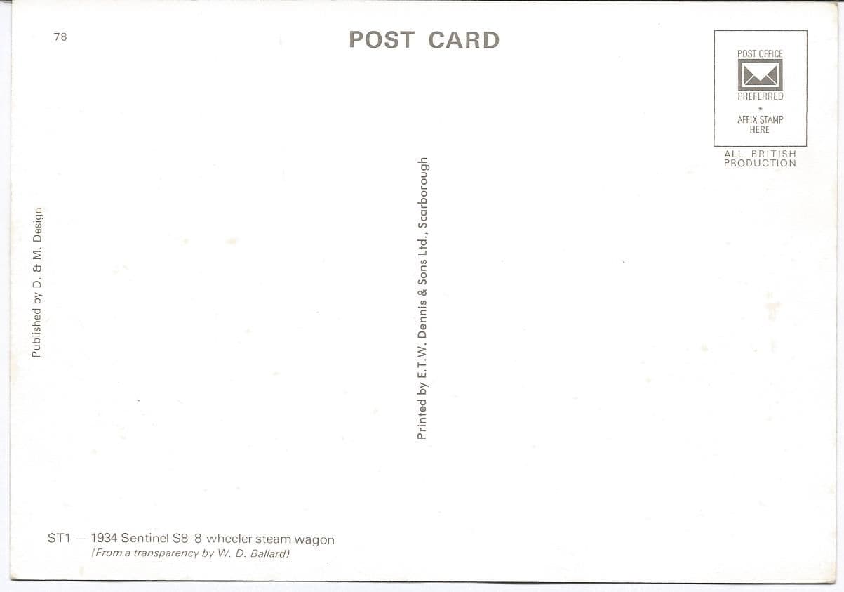 Sentinel 8-Wheeler Steam Wagon